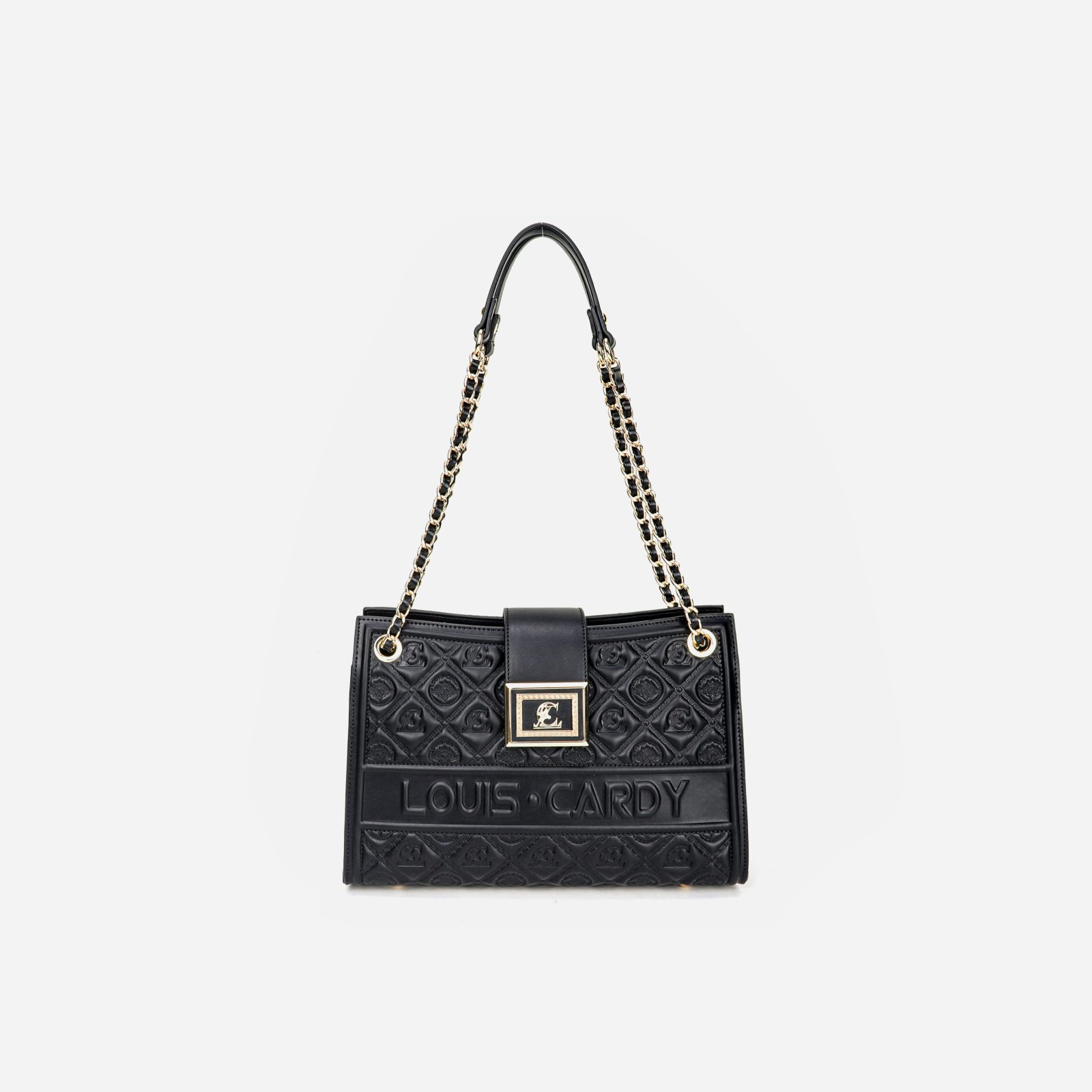 LC 浮雕立体压花方扣托特包 - LC路易卡迪官方网站-LOUIS·CARDY